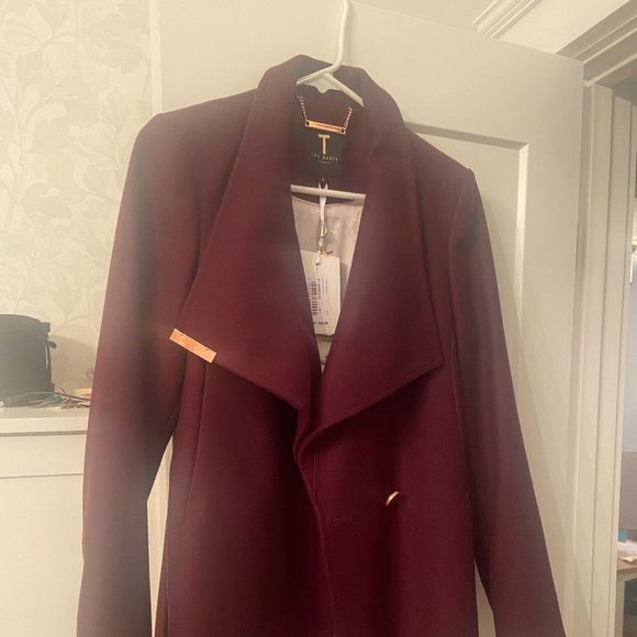 Ted Baker London | Jackets & Coats | Maroon Ted Baker Coatnever Been ...